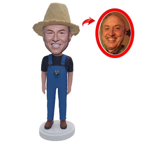 Custom Cowboys Bobbleheads, Personalized Bobbleheads With Straw Hat ...