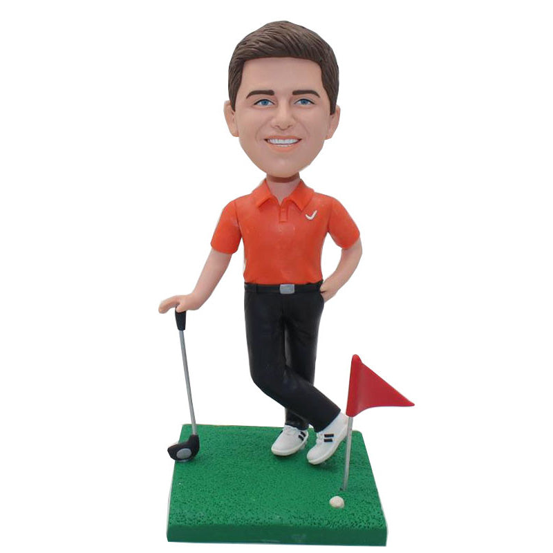 Custom Golf Bobblehead, Personalized Bobblehead Playing Golf ...