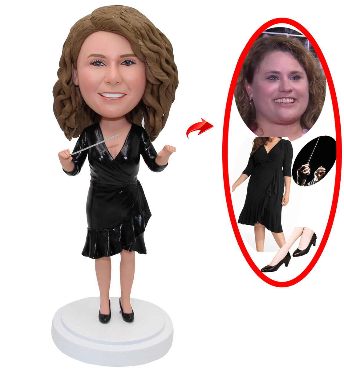 Custom Musician Bobbleheads, Personalized Music Woman Bobbleheads ...