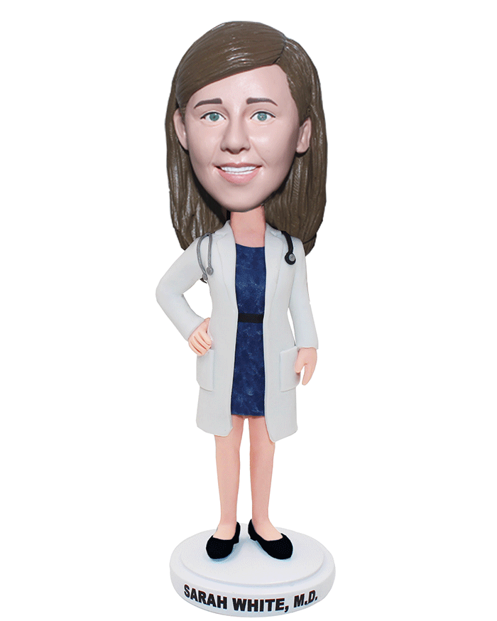Custom Bobbleheads Doctor, Personalized Female Doctor Statues,Customiz ...