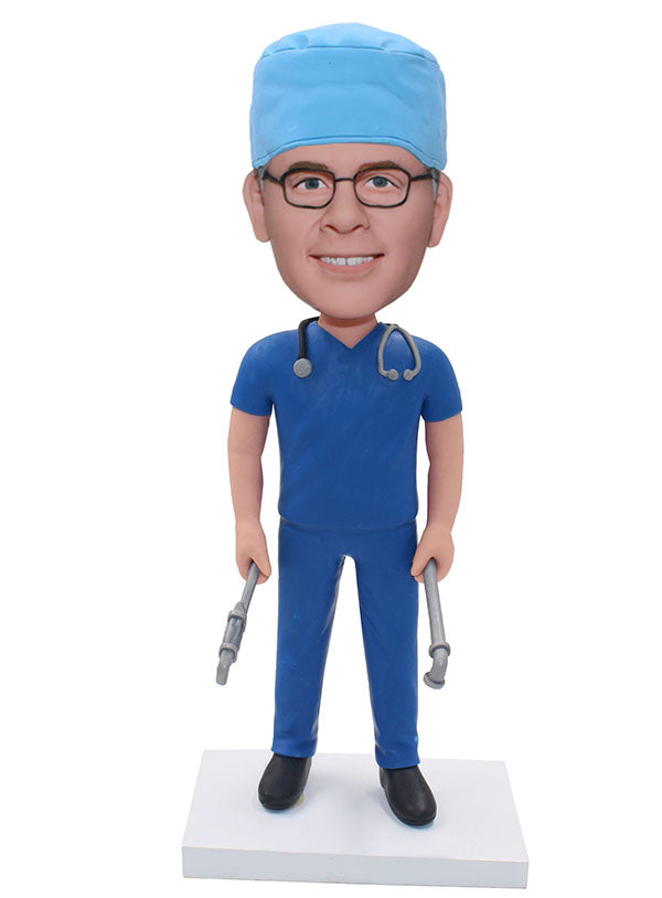 Custom Surgeon Bobblehead Man, Customized Doctor Physician Figures Che ...