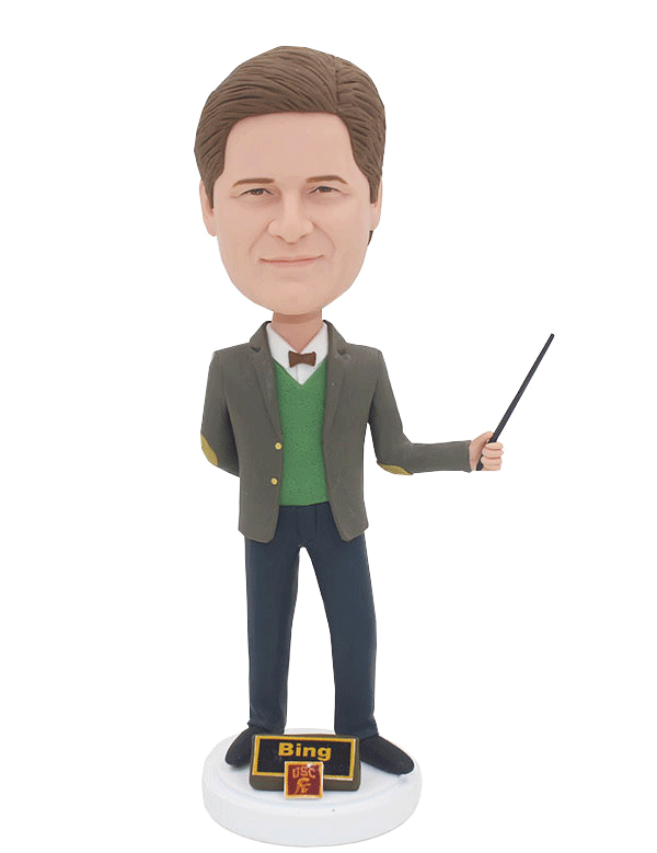 Custom Male Teacher Bobblehead, Bobblehead For Science Teacher ...