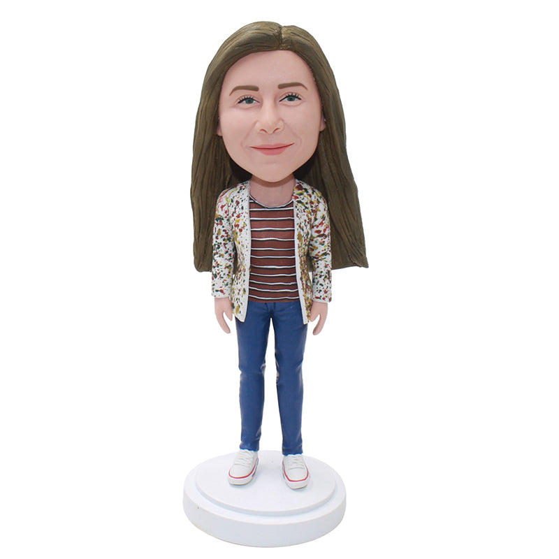 Create Your Own Bobblehead That Look Like You, Custom Women Figure Scu ...