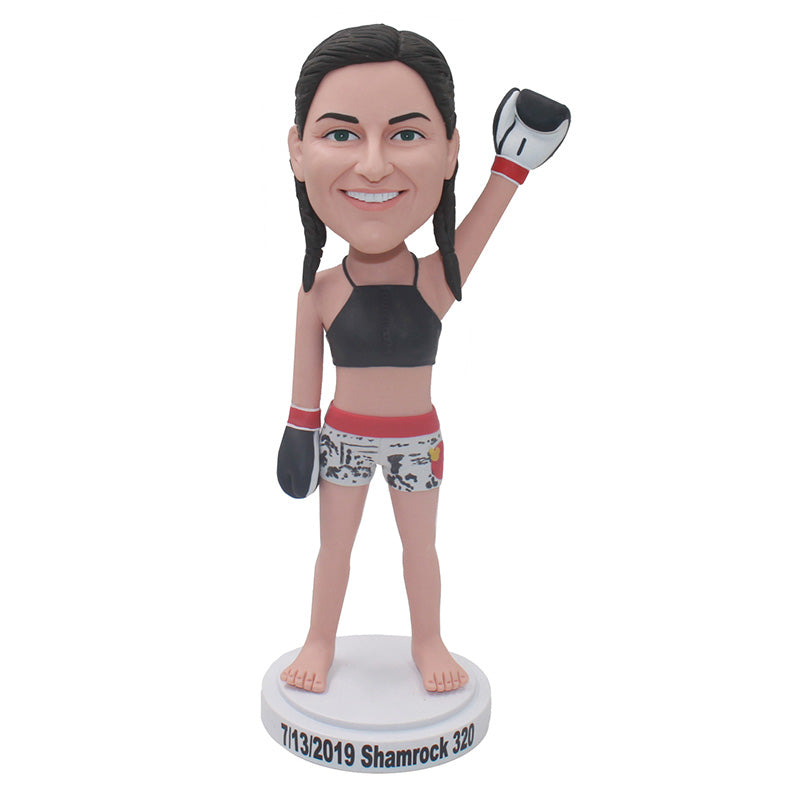 Personalized Female Boxer Champion Bobblehead That Look Like You Sculp ...