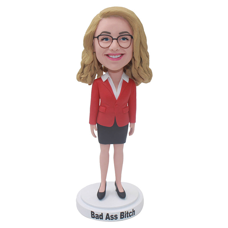 Create Your Own Bobblehead That Look Like You, Custom White Collar Bob ...