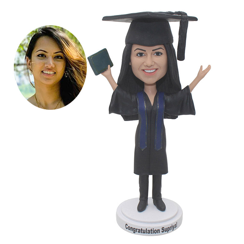 Personalized Doctor Hat Bobbleheads For Graduation Gift, Custom Colleg ...