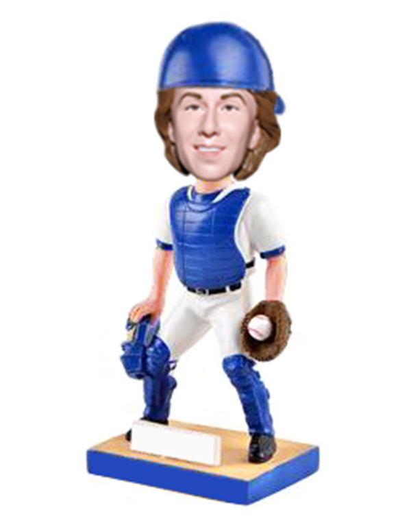 Custom Bobblehead Baseball Catcher, Personalized Baseball Catcher ...
